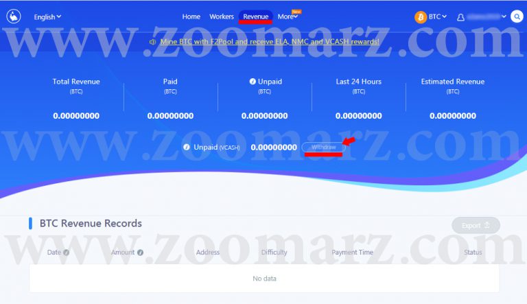 استخر F2pool | آموزش استخر F2pool - آموزش اتصال به استخر f2pool | زوم ارز
